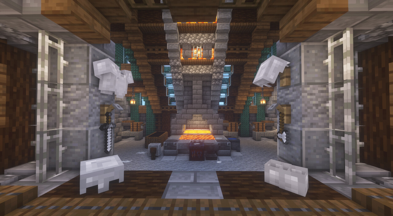 Blacksmith in the frontier Minecraft Map