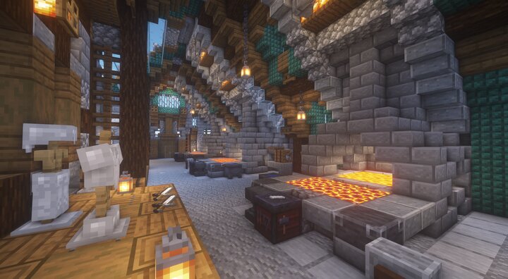 Blacksmith in the frontier Minecraft Map