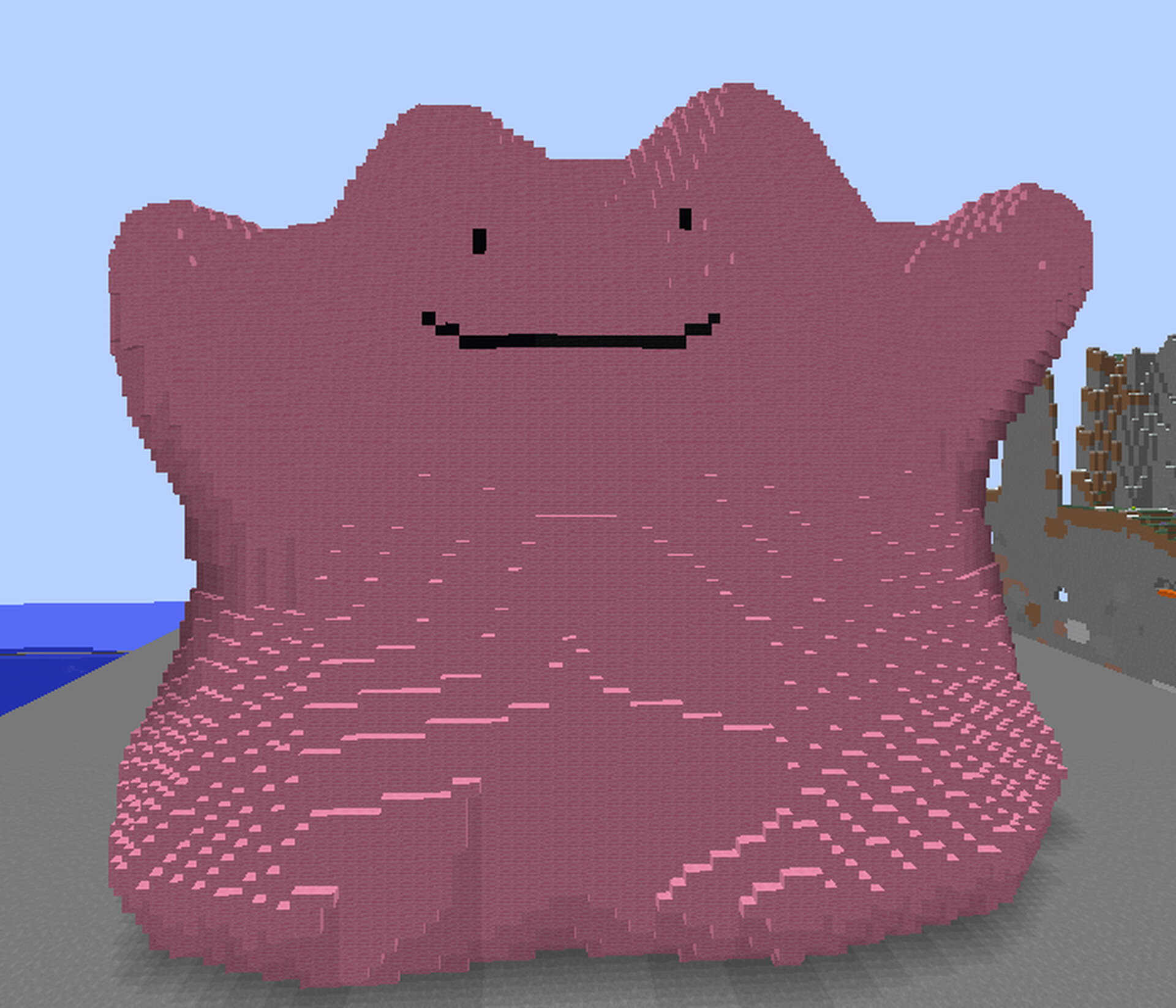 3D Ditto Pokemon Structure/Build Free Schematic Download Minecraft Map