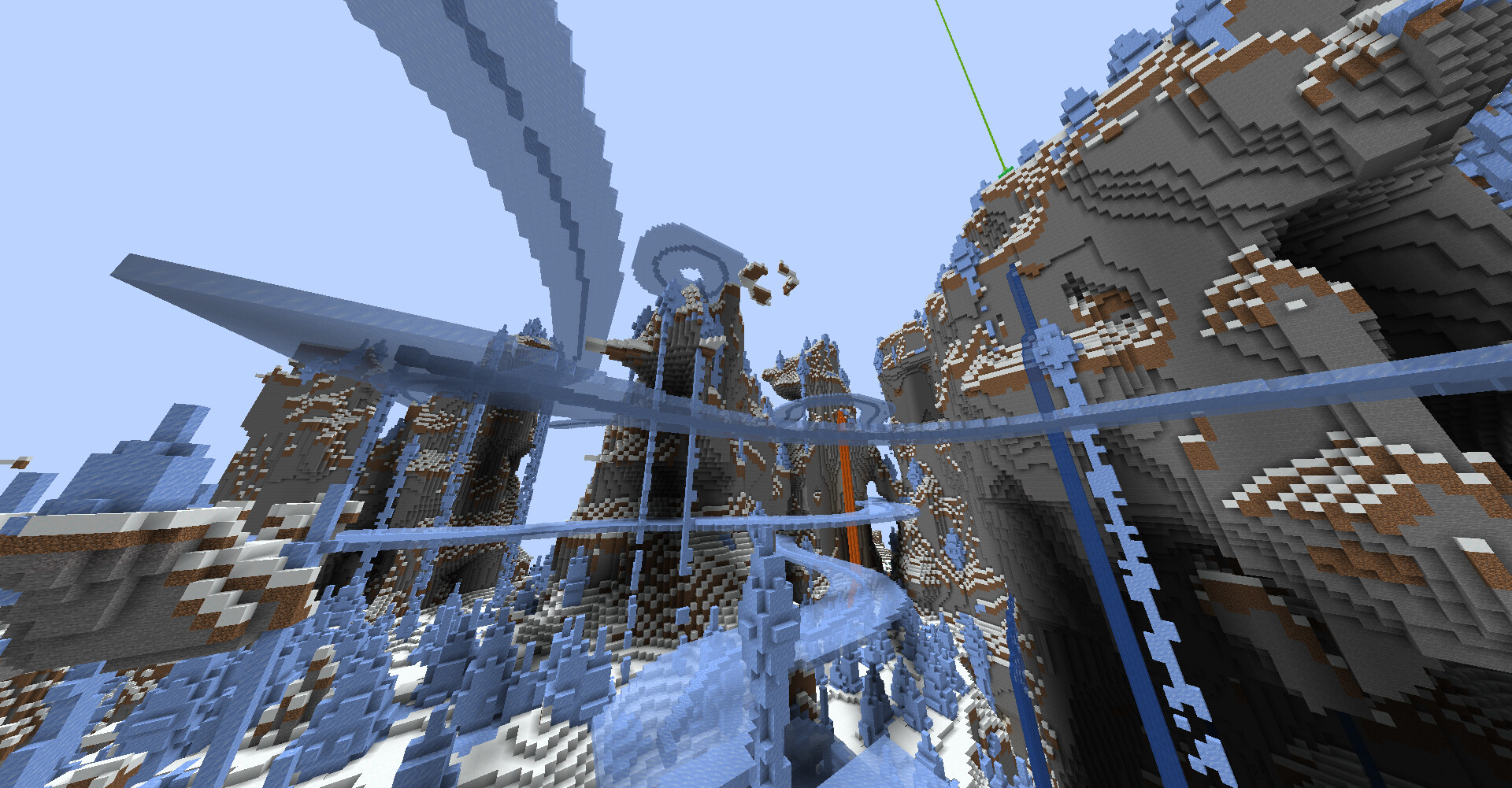 Ice Boat Racing: World's Longest Course Minecraft Map