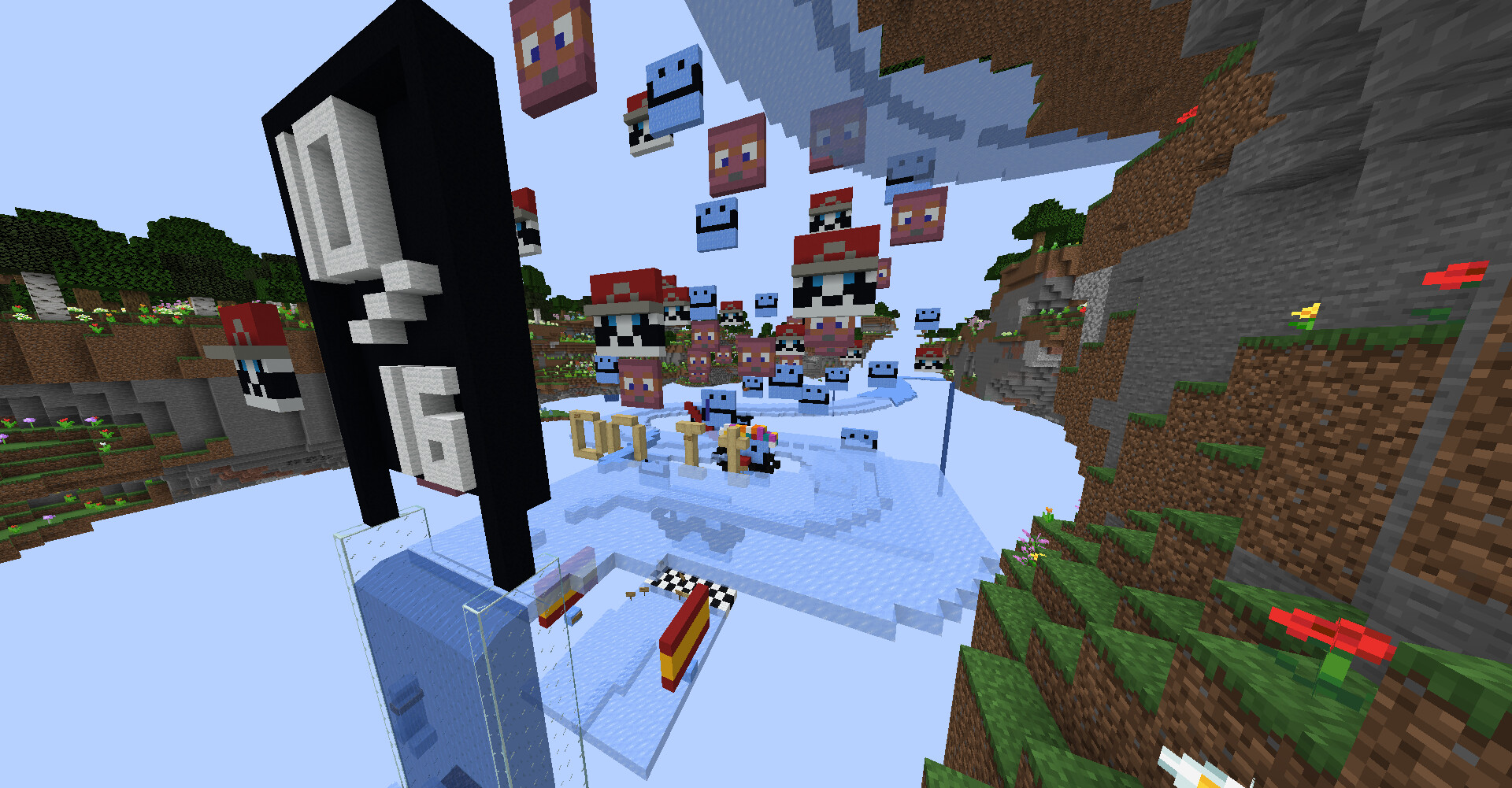 Ice Boat Racing: World's Longest Course Minecraft Map