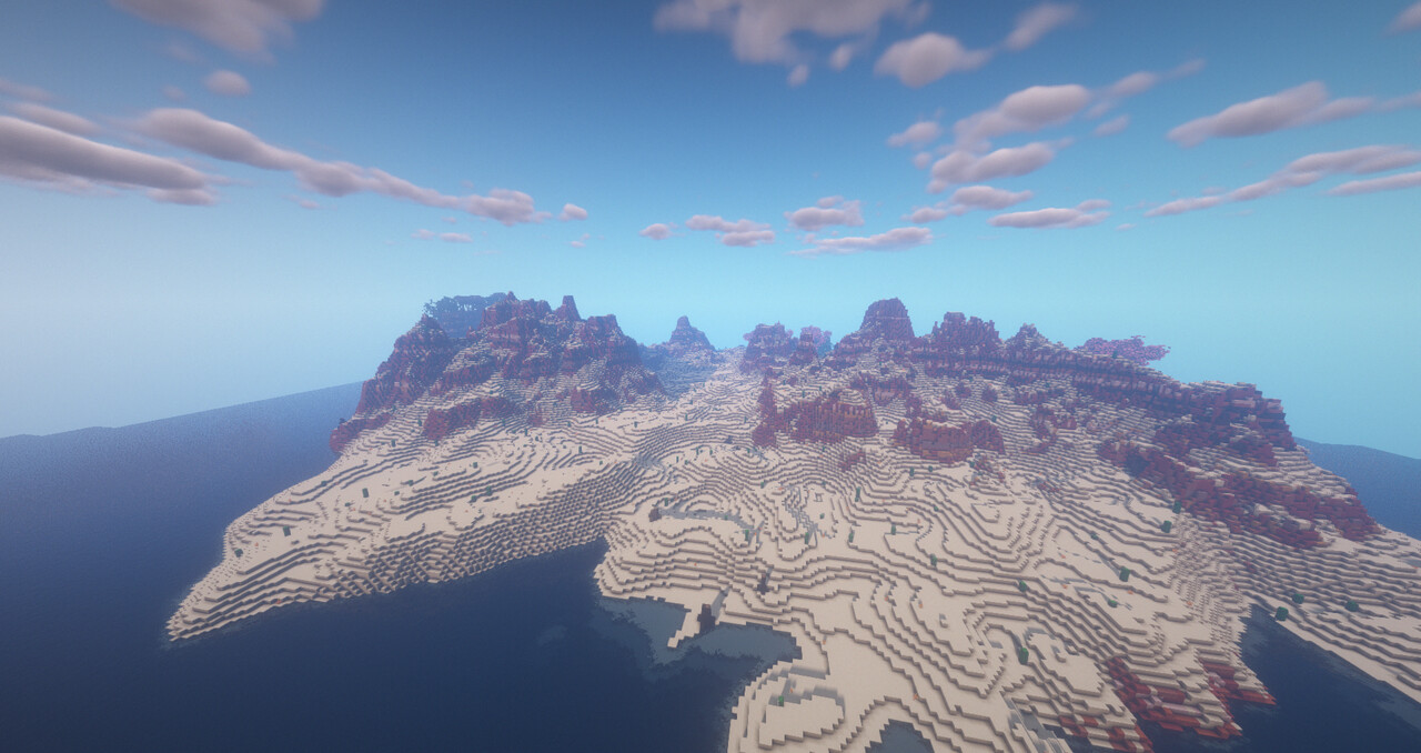 custom mulitibiome 2.5k x 2.5k minecraft map (worldpainter) Minecraft Map