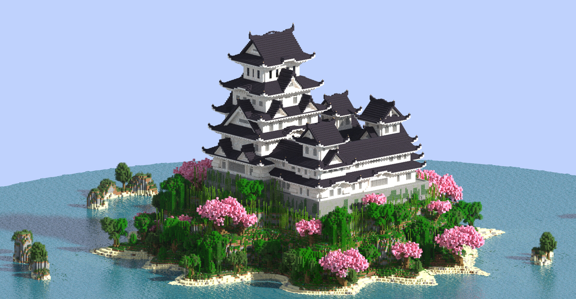 Japanese castle - Himeji | with download | 1.16 Update! Minecraft Map