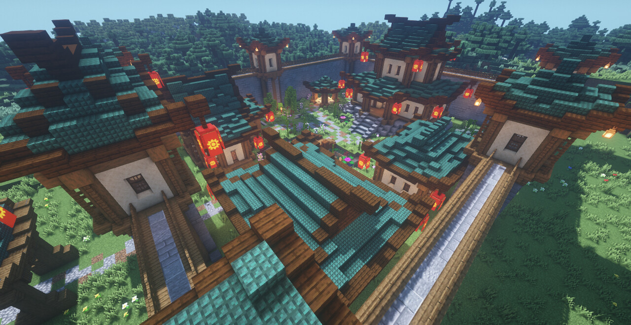Japanese Village Minecraft Map
