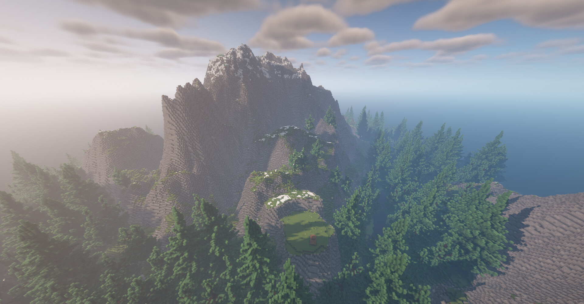 Incredible Dirt House with Incredible Terrain Minecraft Map