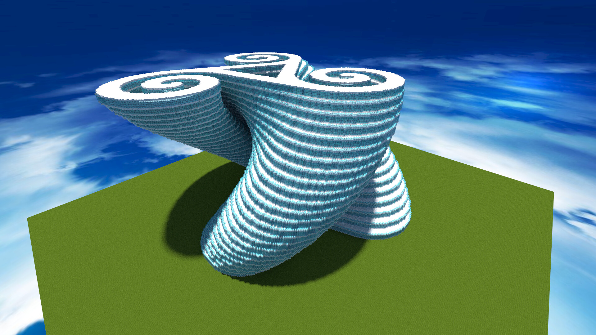 Triple Spiral Building Minecraft Map