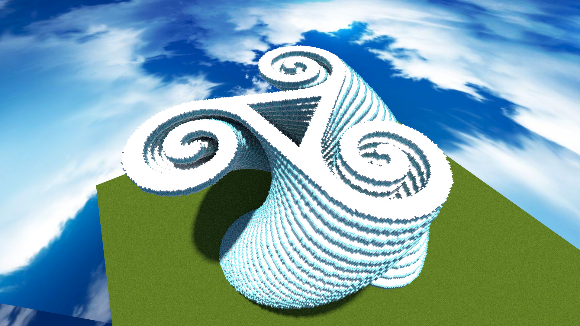 Triple Spiral Building Minecraft Map