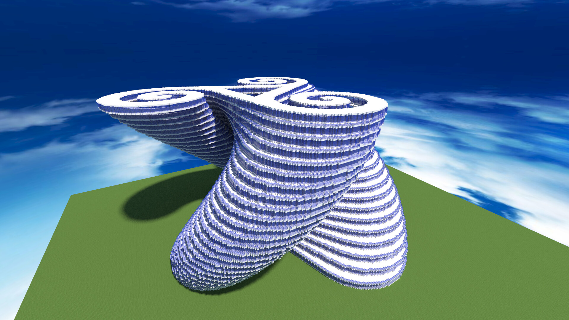 Triple Spiral Building Minecraft Map