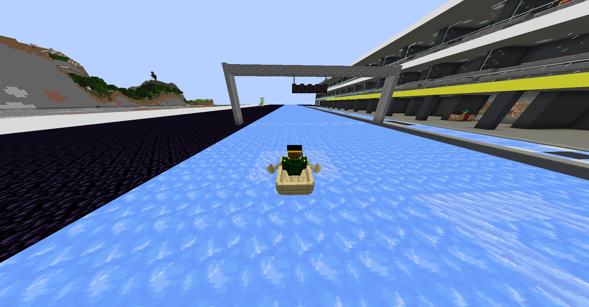 F1 Mexico Grand Prix Ice Boat Racing track (1.17.1) Minecraft Map