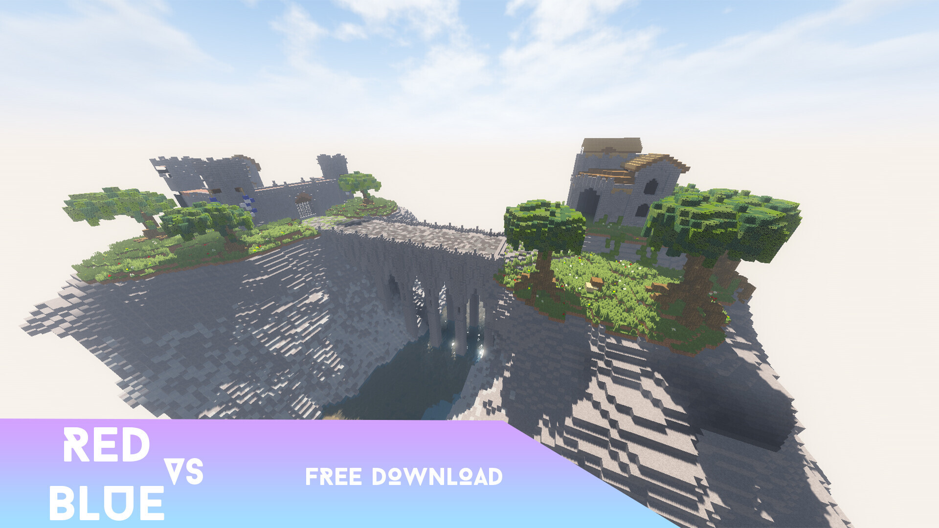 SCHEMATIC | Red vs Blue map - 500x500 Huge PvP map [ Free Download ...