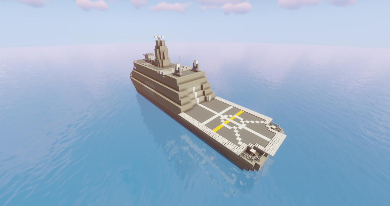 Fictional Fast Attack Corvette [1:1 scale] Minecraft Map