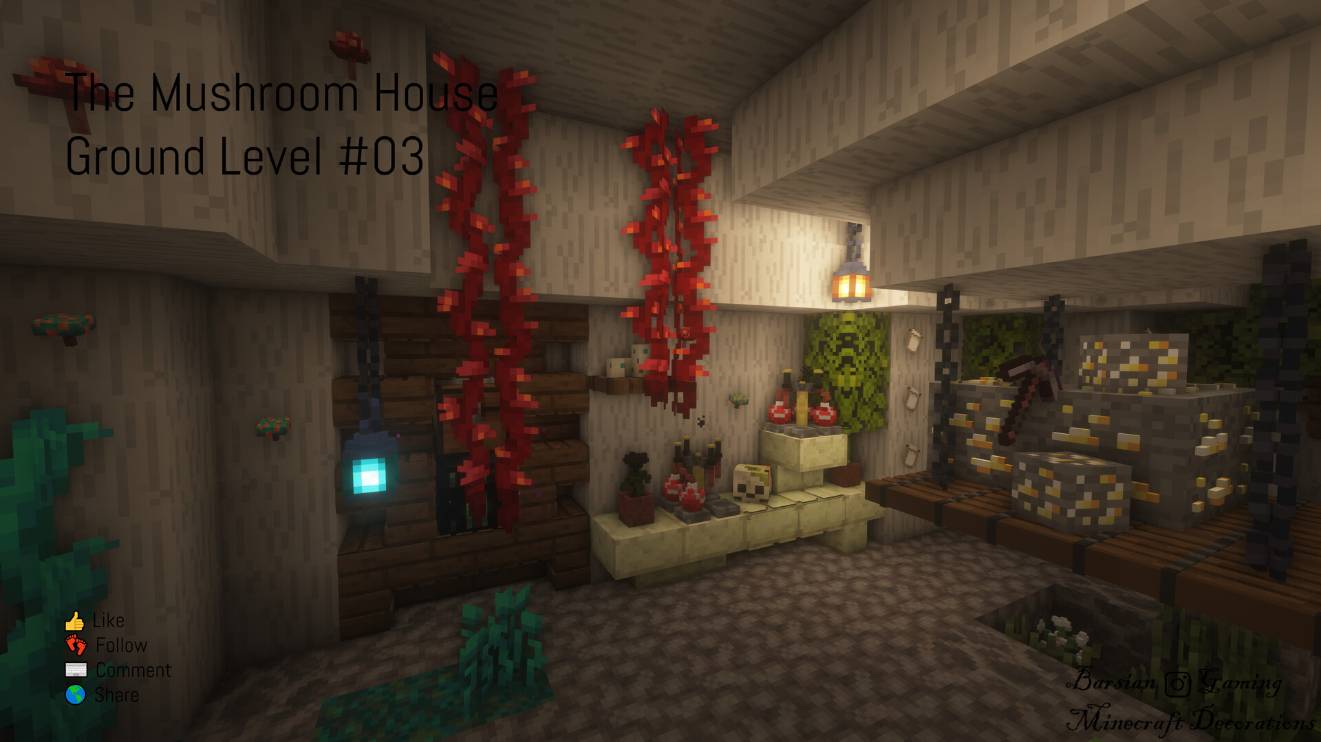 The Mushroom House Minecraft Map