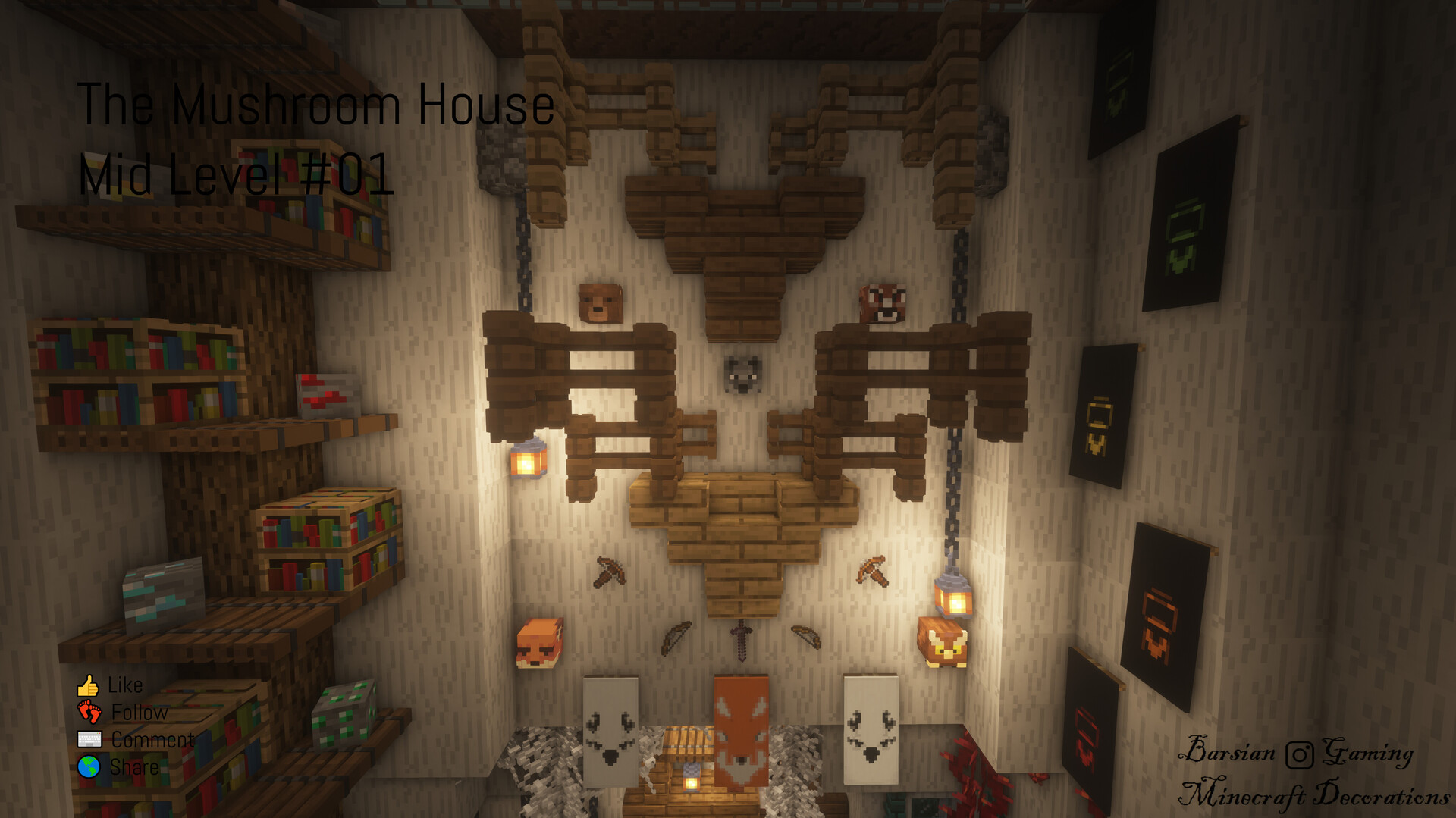 The Mushroom House Minecraft Map