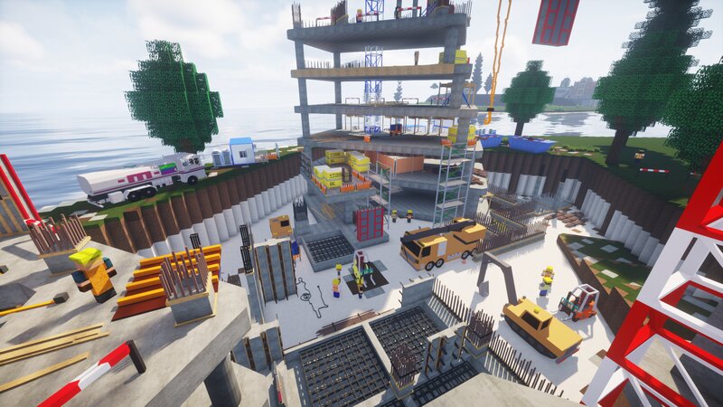 RESIDENTIAL CONSTRUCTION SITE MAP Minecraft Map