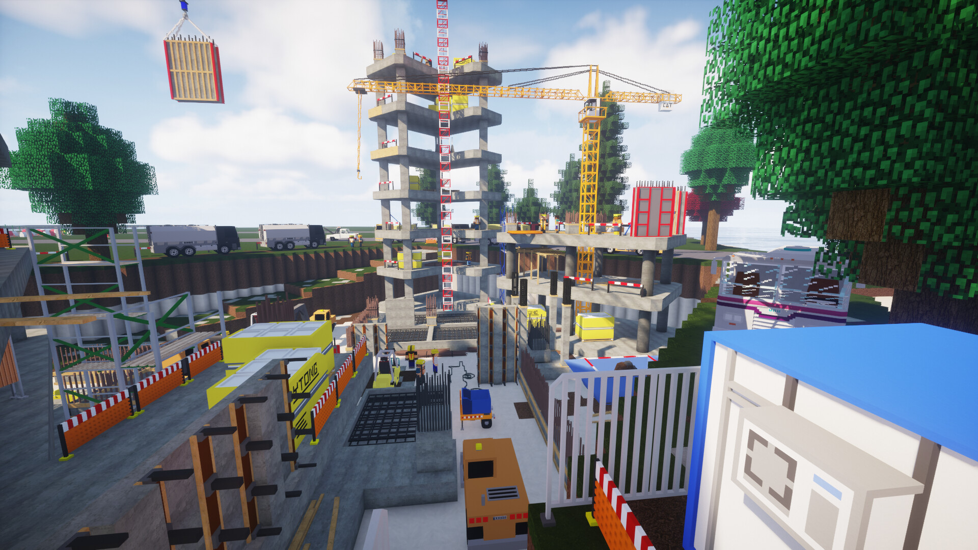 RESIDENTIAL CONSTRUCTION SITE MAP Minecraft Map