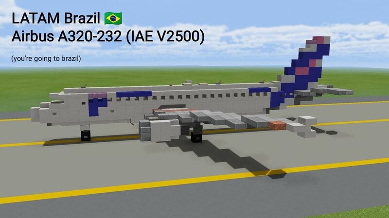 Airbus A320-200 1:1 Scale Minecraft Map