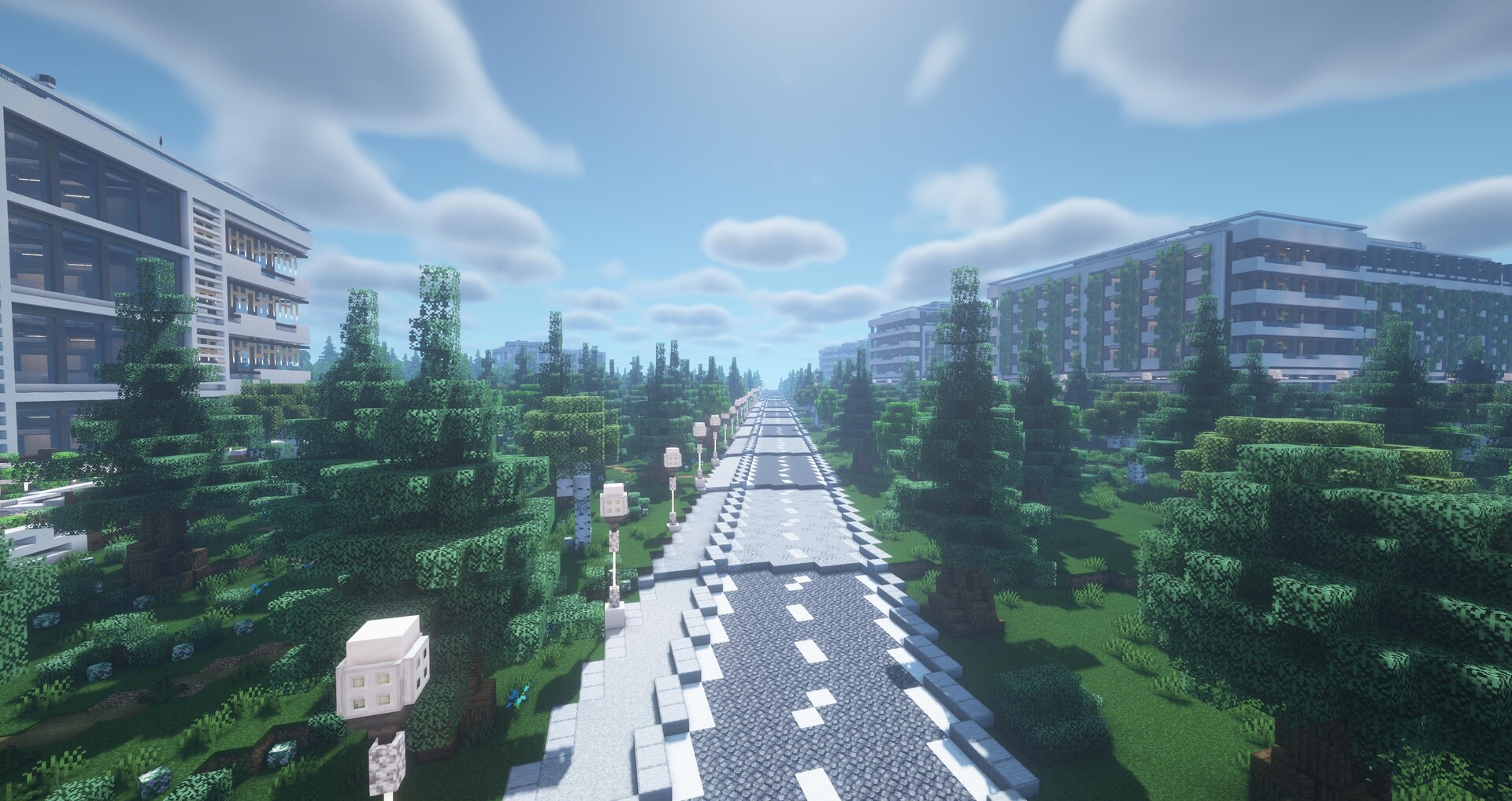 HMANS - Modern University Campus (Approx. 1000 by 800 blocks) Minecraft Map