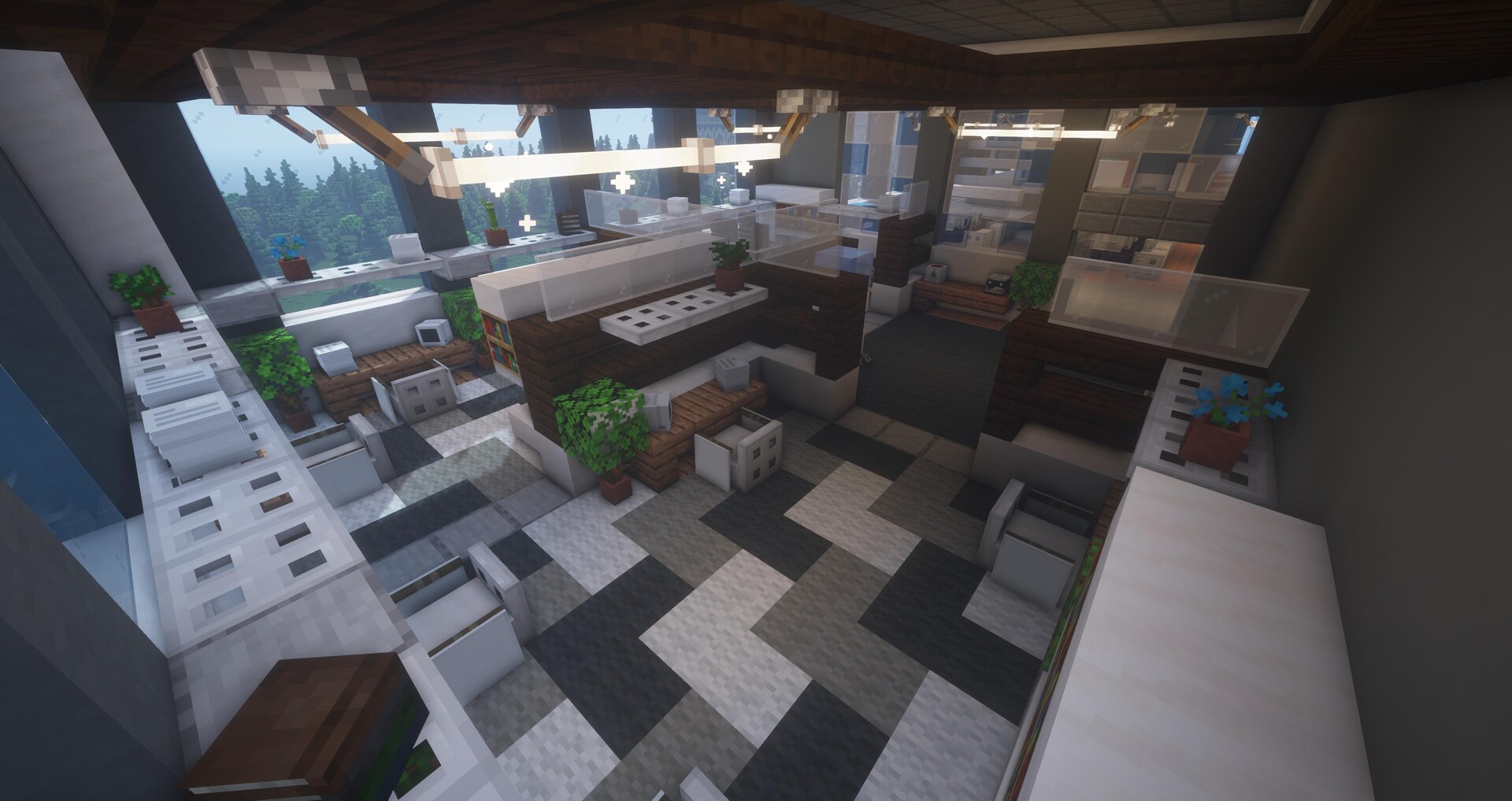 HMANS - Modern University Campus (Approx. 1000 by 800 blocks) Minecraft Map