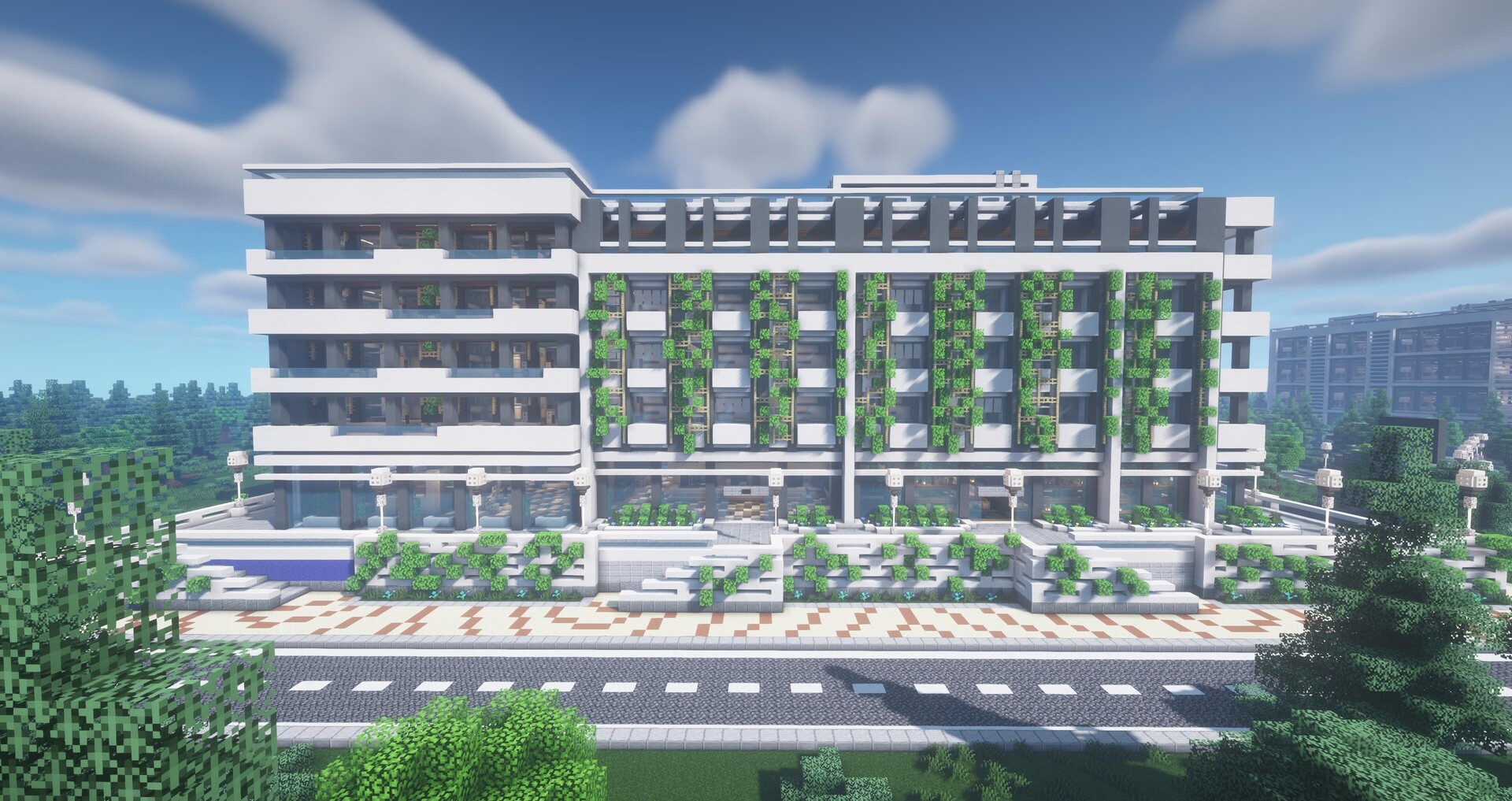 HMANS - Modern University Campus (Approx. 1000 by 800 blocks) Minecraft Map