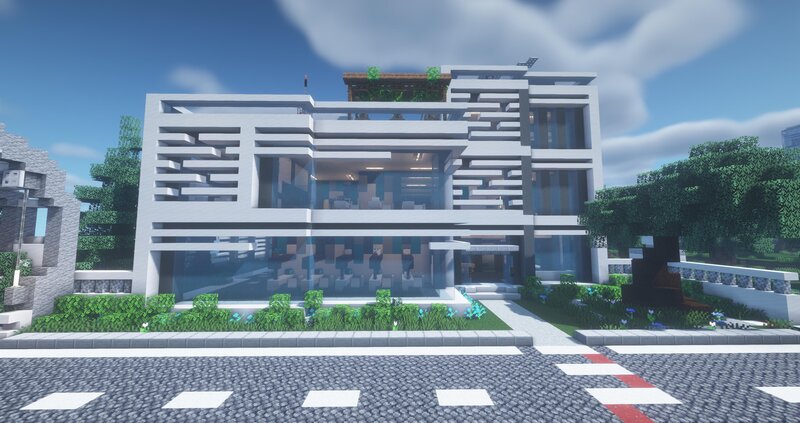 HMANS - Modern University Campus (Approx. 1000 by 800 blocks) Minecraft Map
