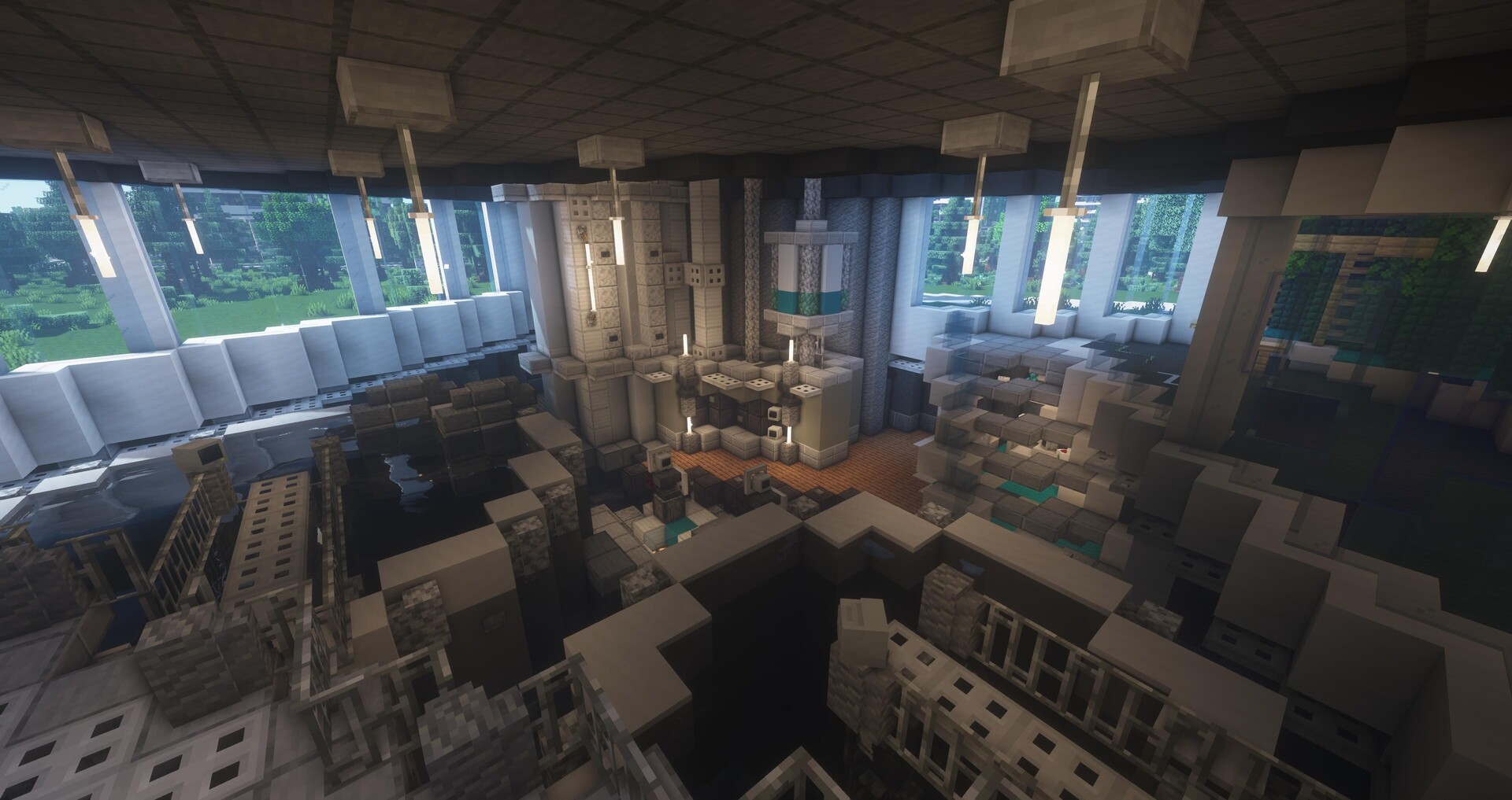 HMANS - Modern University Campus (Approx. 1000 by 800 blocks) Minecraft Map