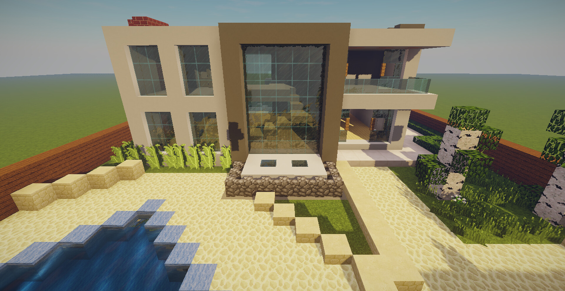 Modern House #61 Map + Schematics Minecraft Map