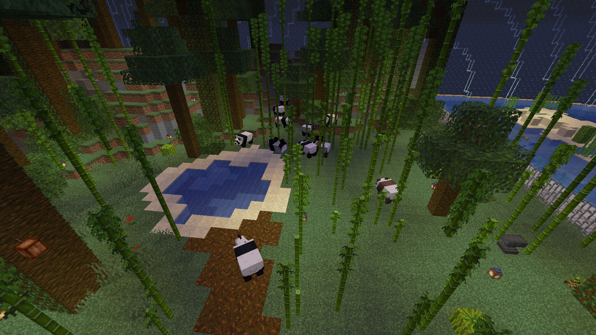 Multi Biome Snowglobe Style Server Lobby Minecraft Map