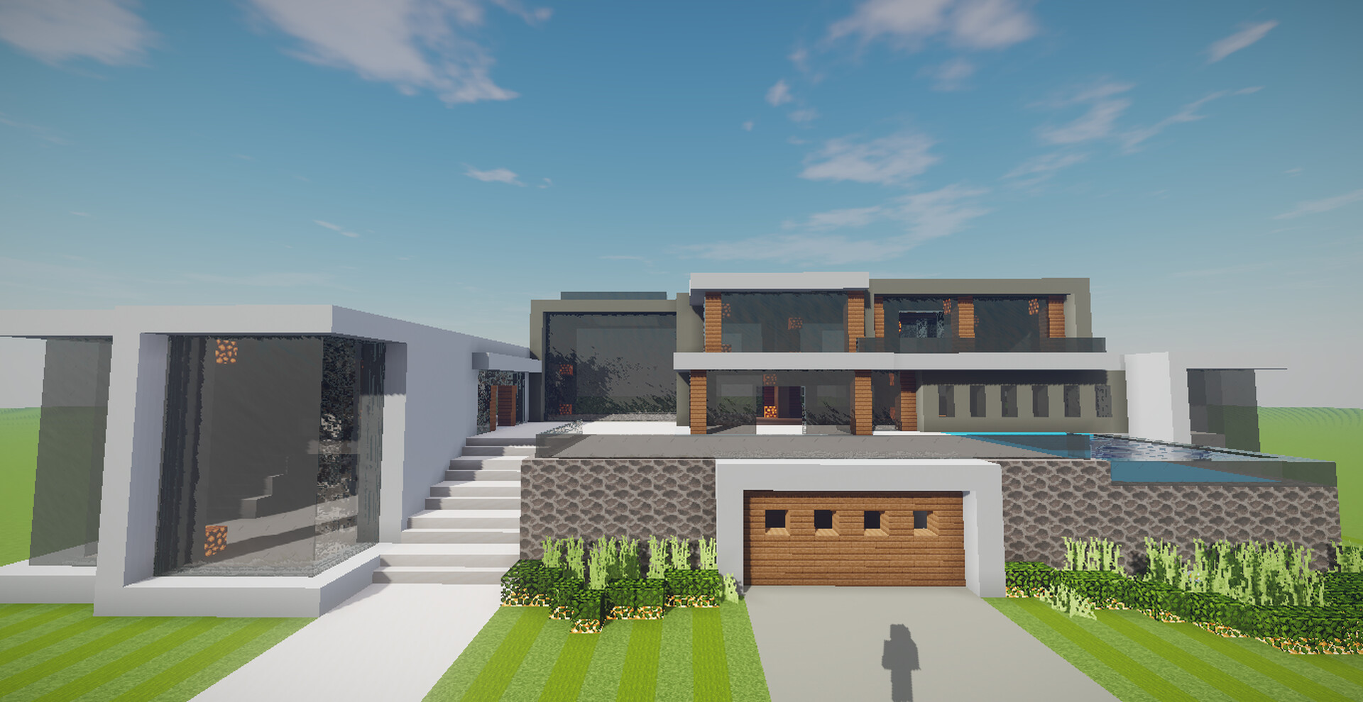 Modern Mansion #3 Map + Schematic Minecraft Map