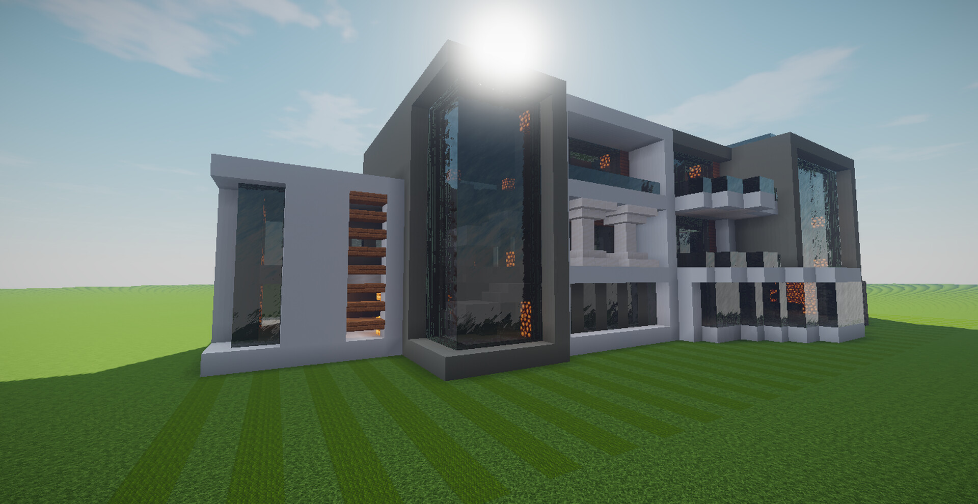 Modern Mansion #3 Map + Schematic Minecraft Map