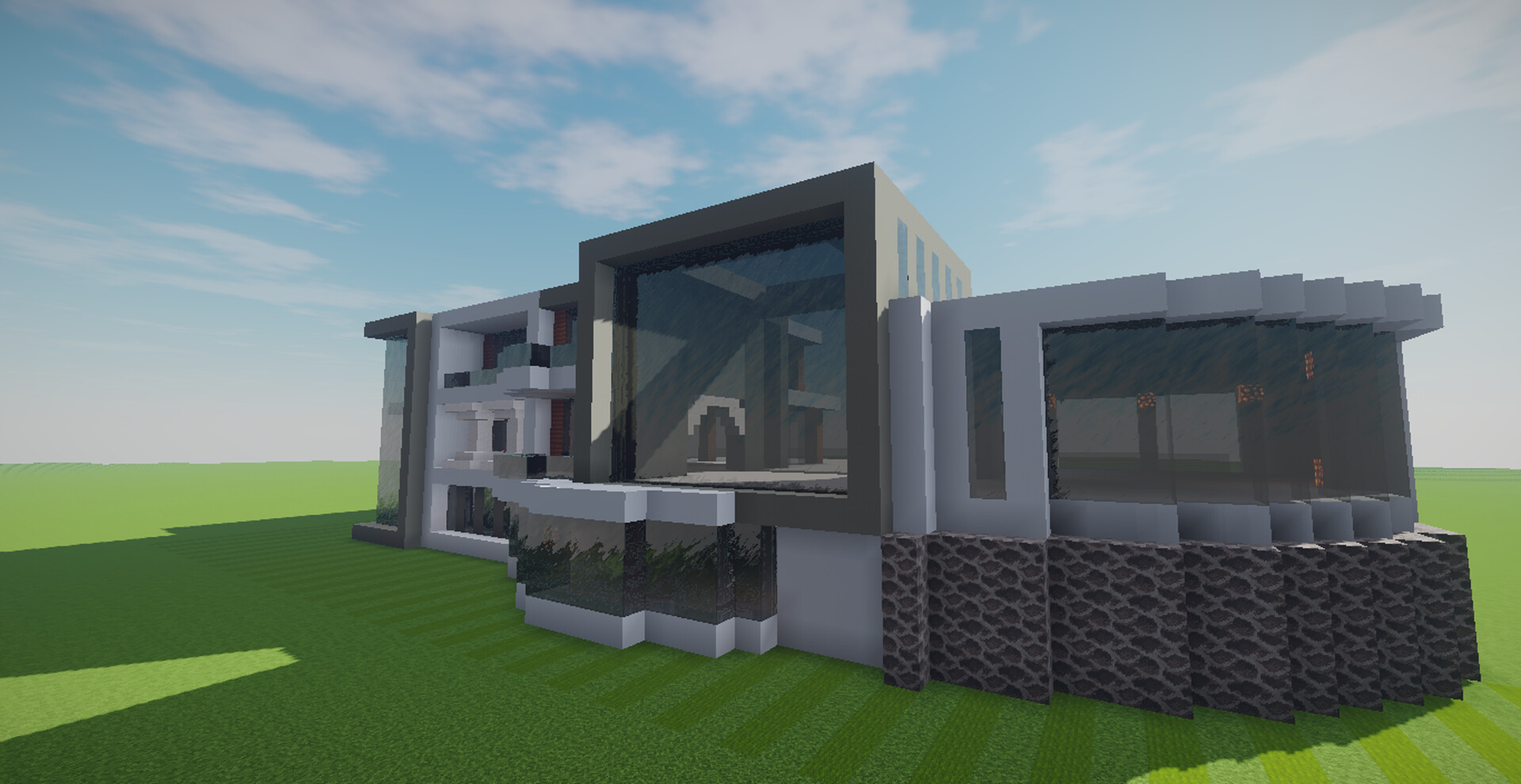 Modern Mansion #3 Map + Schematic Minecraft Map