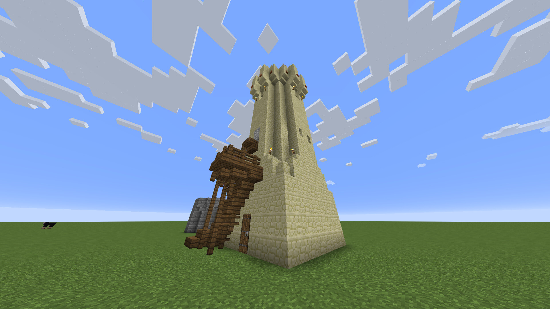 Sandstone Tower + Retractable bridge Minecraft Map