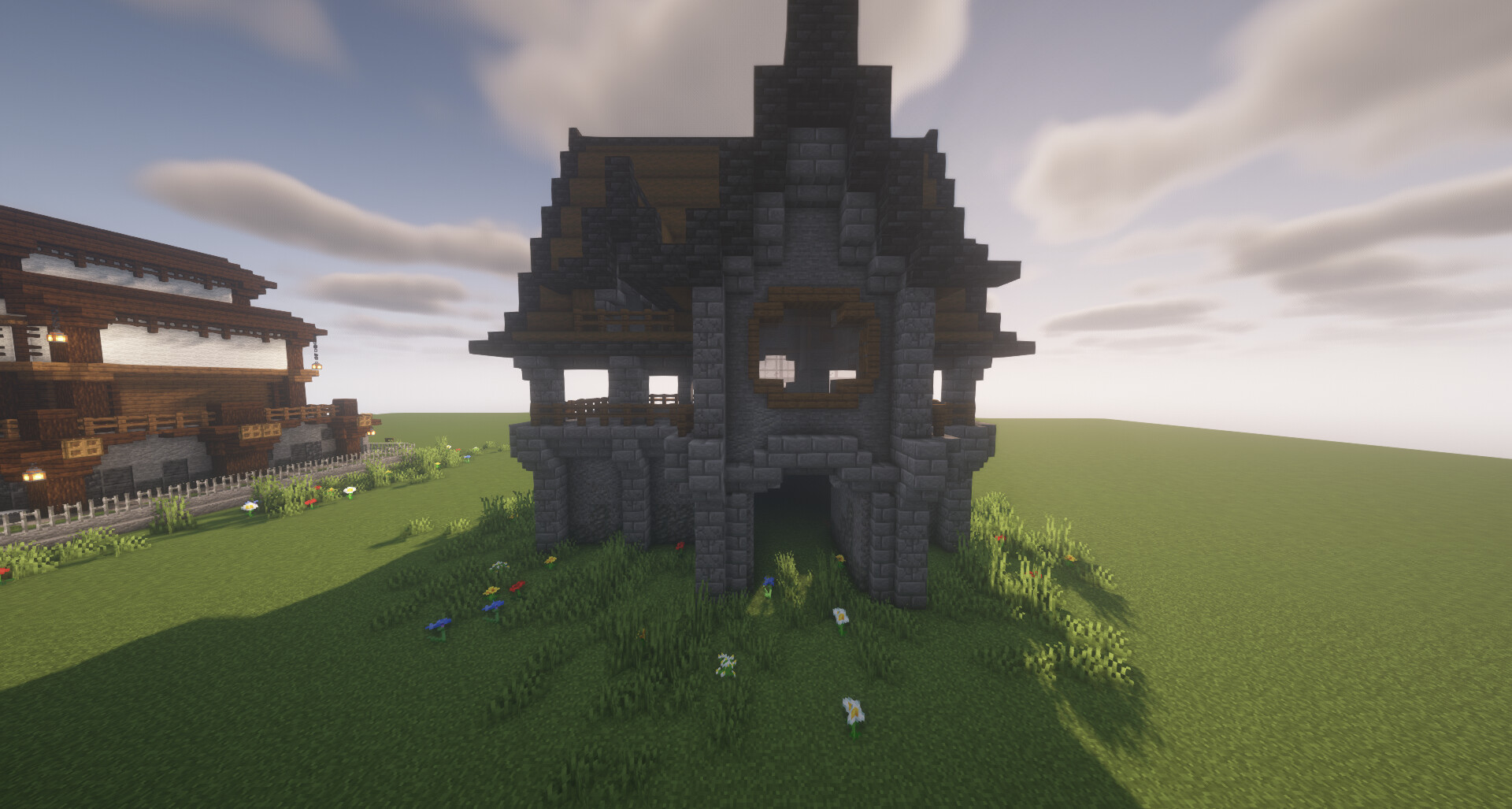 Stone house 1 (litematica) Minecraft Map