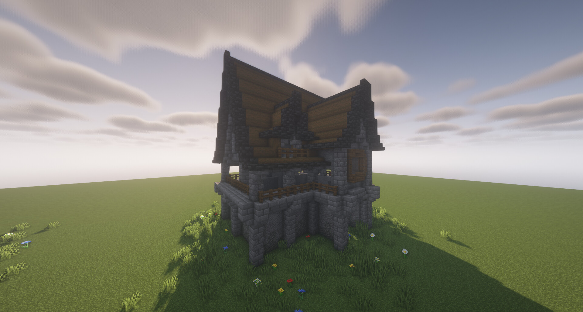 Stone house 1 (litematica) Minecraft Map