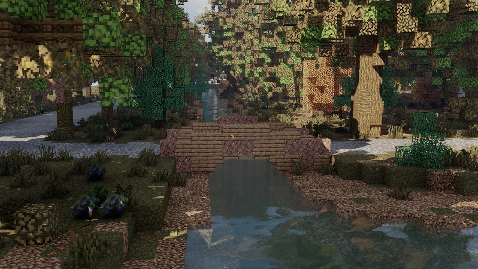 Flemish Neo-Gothic castle in an autumn forest Minecraft Map