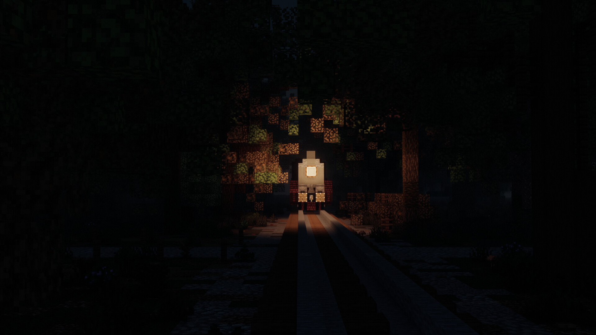 Flemish Neo-Gothic castle in an autumn forest Minecraft Map