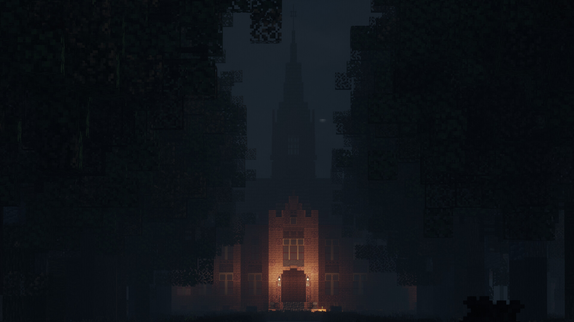 Flemish Neo-Gothic castle in an autumn forest Minecraft Map