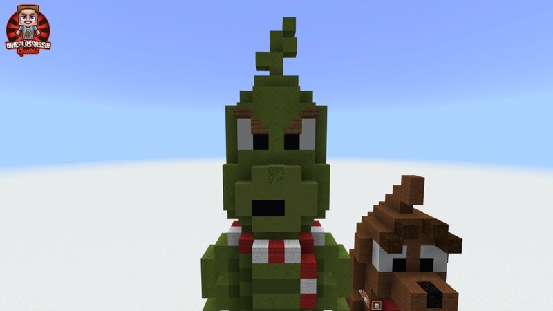 My 2020 Grinch Vs My 2021 Grinch and Max Statues Minecraft Map