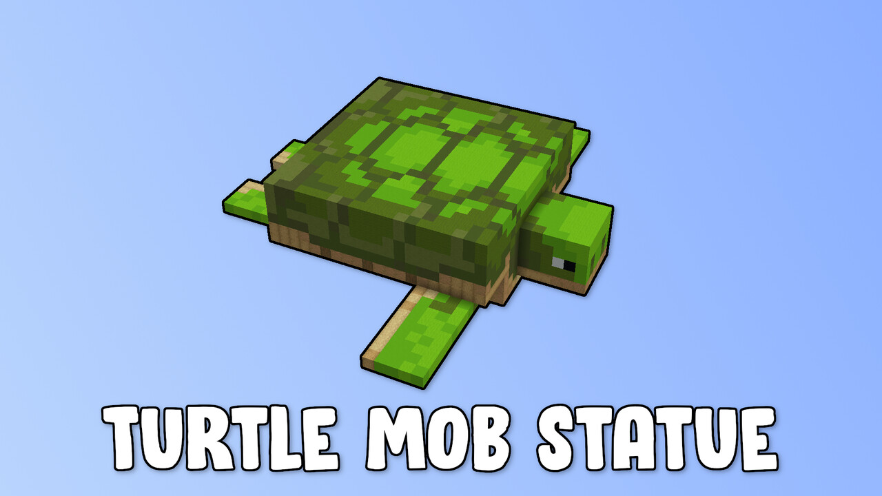 Turtle Mob Statue Minecraft Map