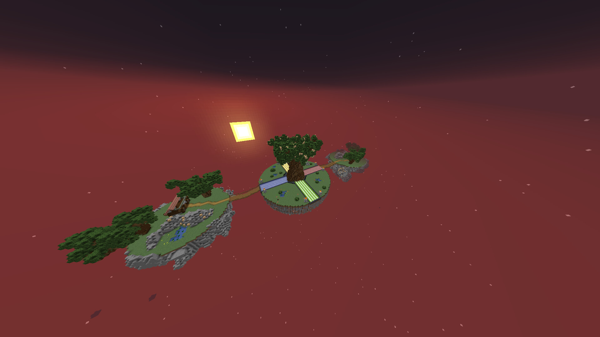 LuckyBlockBattle map for 3 Players 1v1v1, Fight Arena Minecraft Map