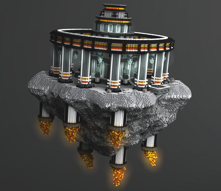 Futuristic Skyblock Spawn Minecraft Map