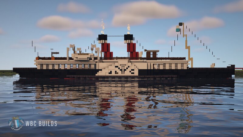Solent Class Paddle Steamers - Edwardian Passenger Ferry Minecraft Map
