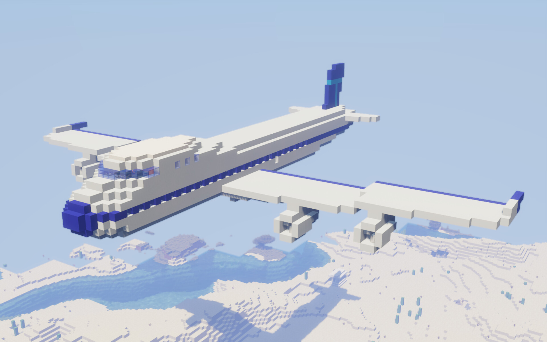 BOEING 747 Minecraft Map
