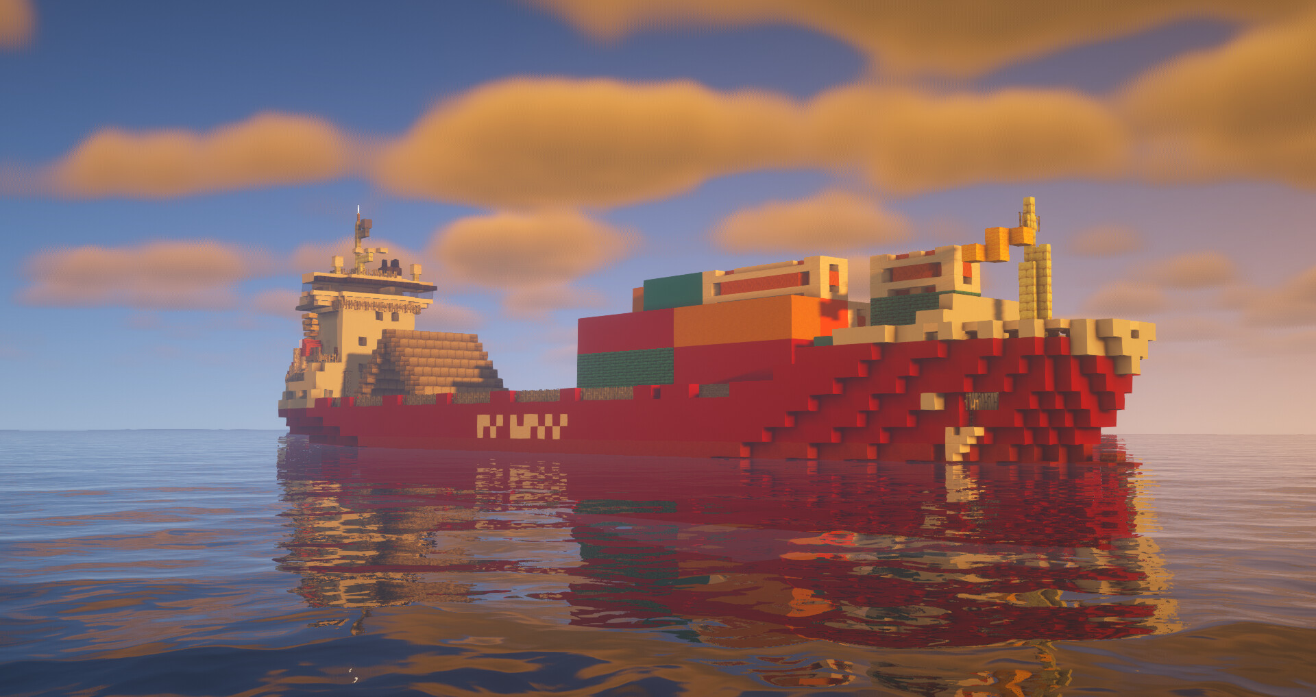 Container feeder ship Minecraft Map