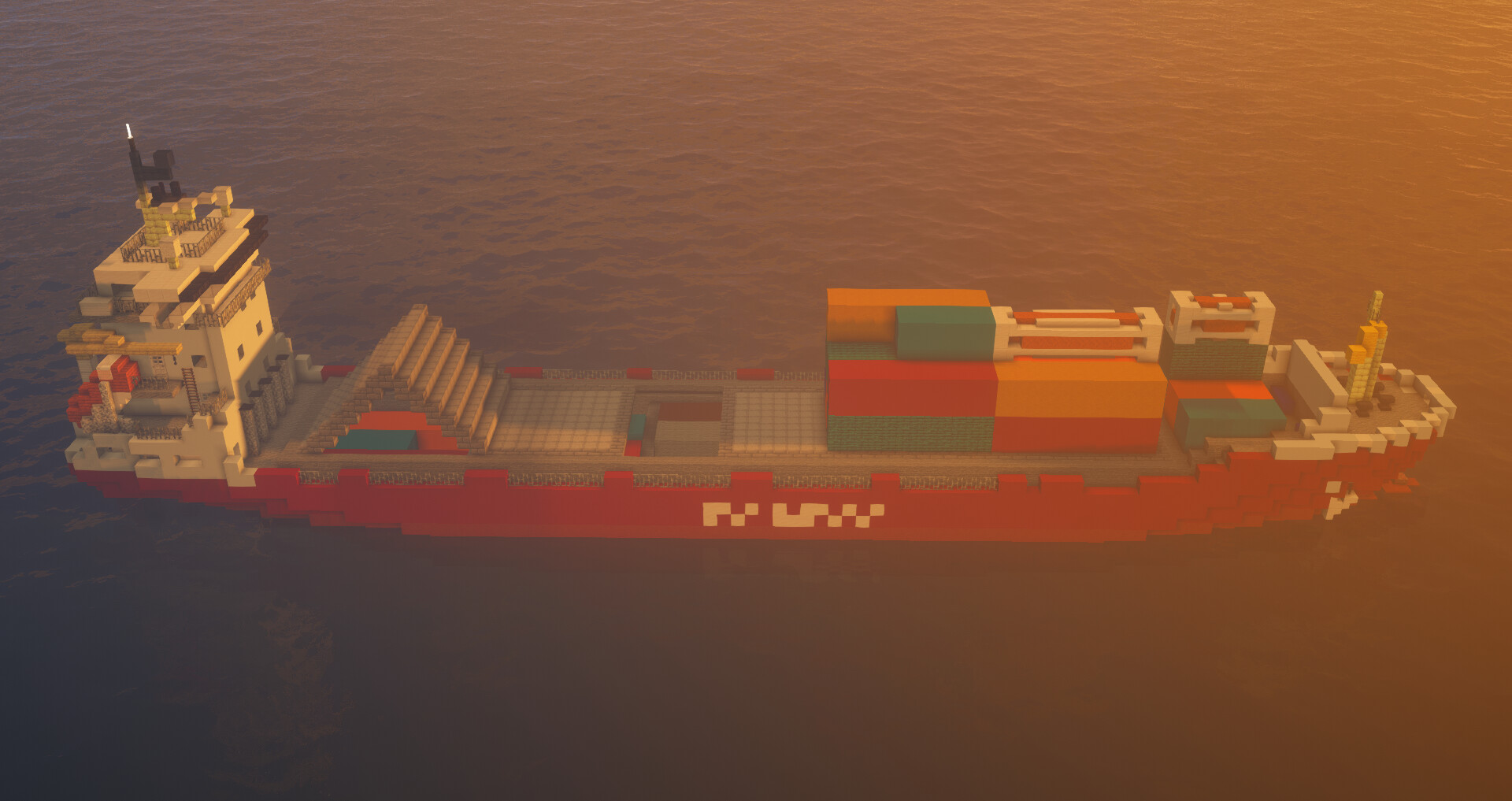 Container feeder ship Minecraft Map