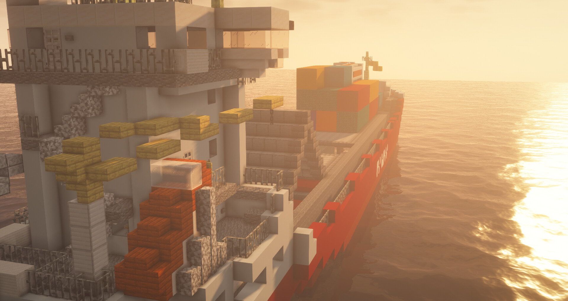 Container feeder ship Minecraft Map