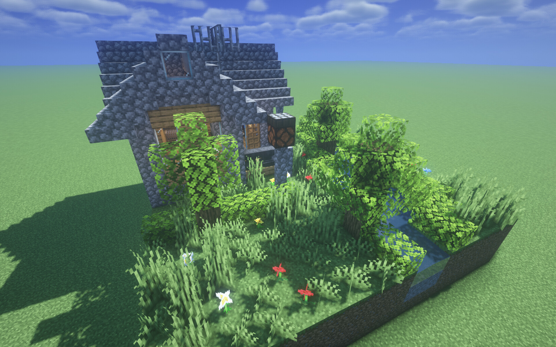 Small cottage with garden (16 by 16) Minecraft Map