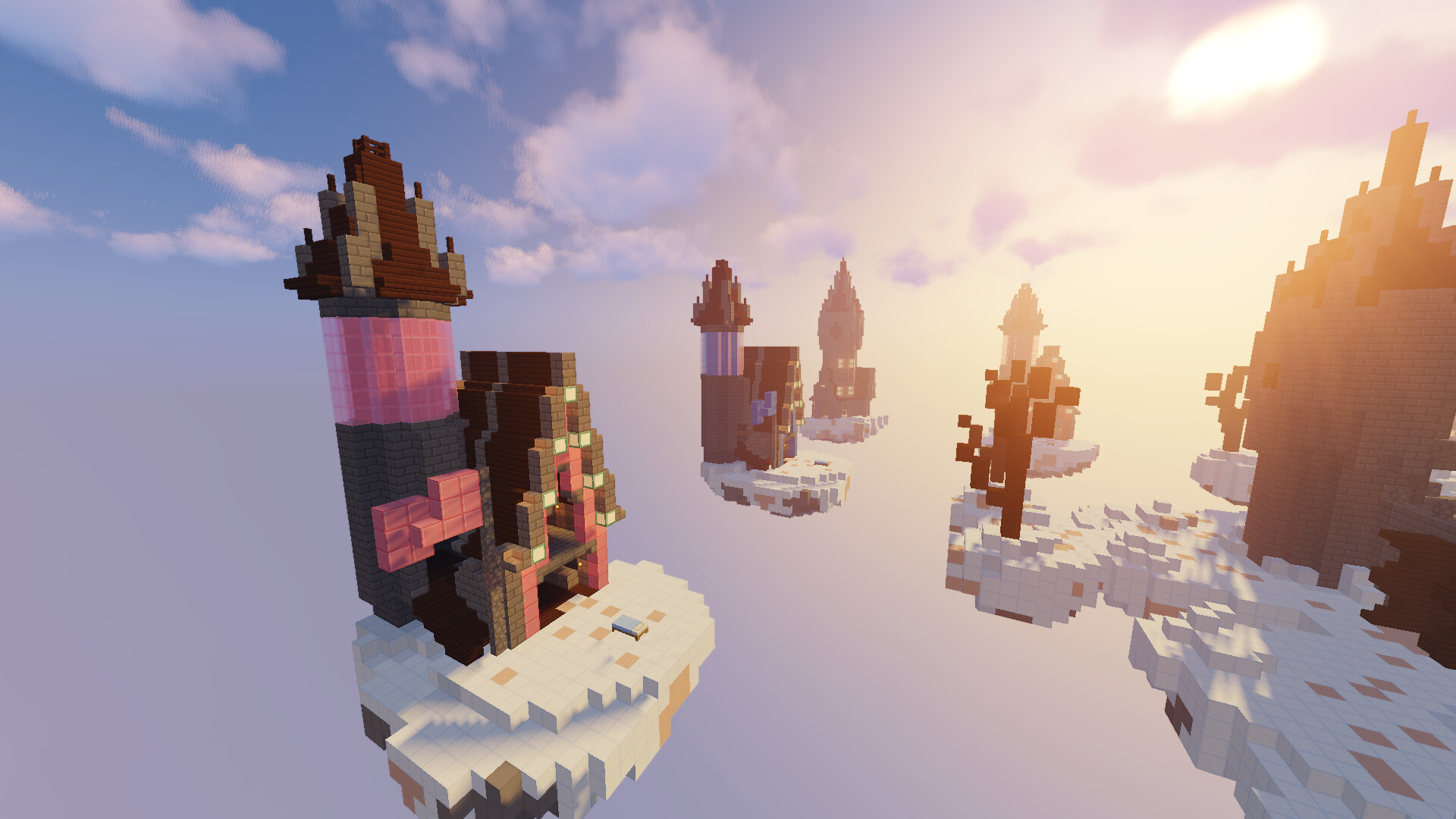 Bedwars map Winter energy Minecraft Map