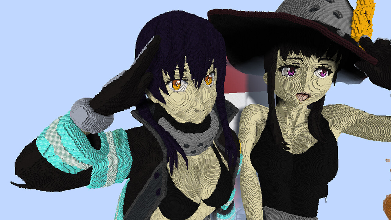 Maki Oze & Tamaki Kotatsu - Fire Force Minecraft Map