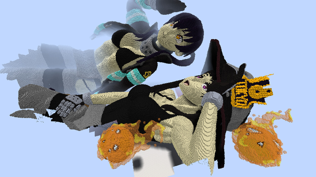 Maki Oze & Tamaki Kotatsu - Fire Force Minecraft Map