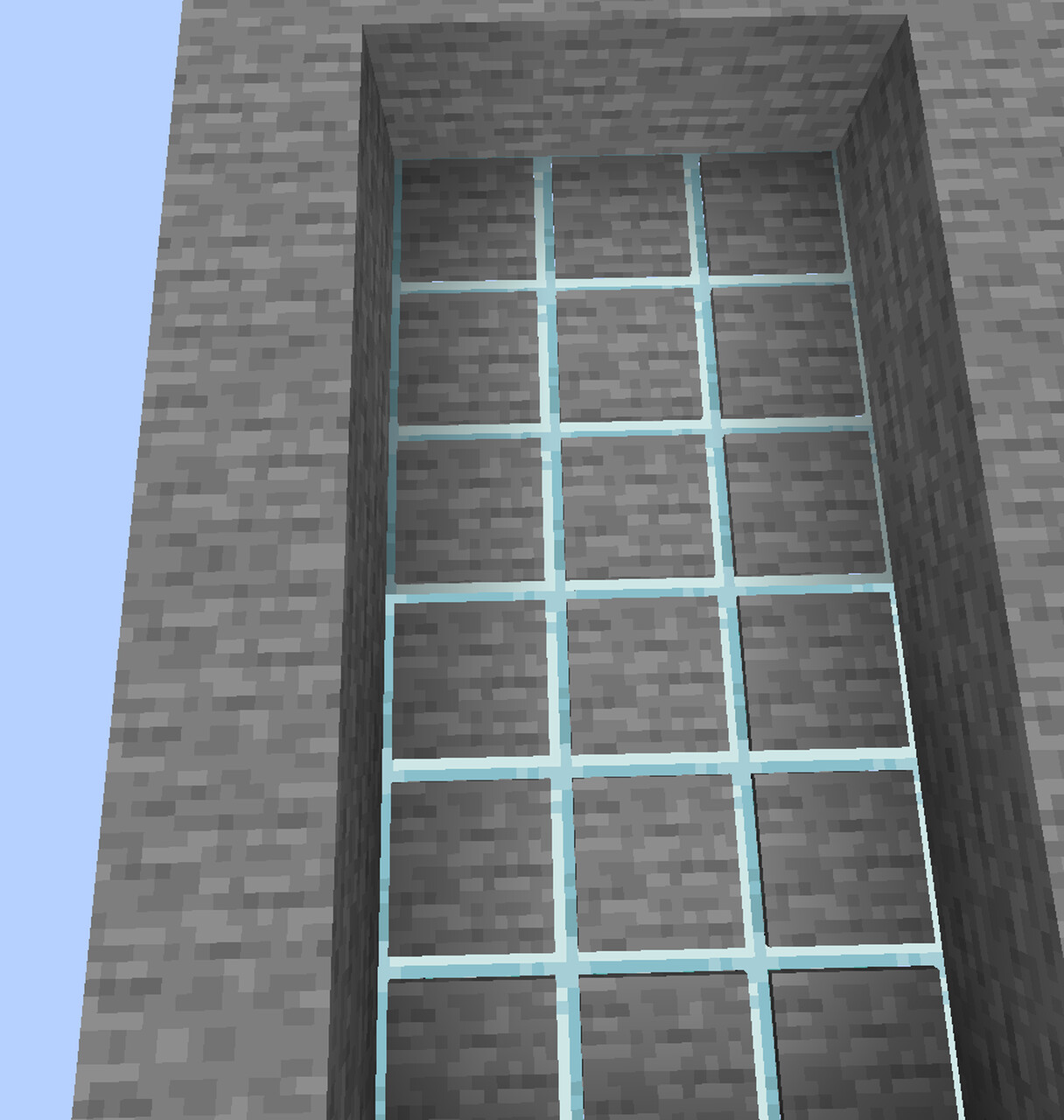 One way view down to up and side to up Minecraft Map